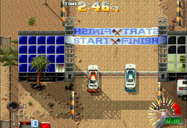 Screenshot of Power Drive Rally (Jaguar, 1995) - MobyGames
