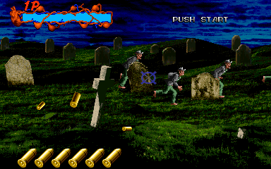 Screenshot of Zombie Raid (Arcade, 1995) - MobyGames