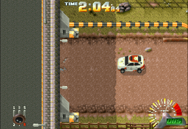 Screenshot of Power Drive Rally (Jaguar, 1995) - MobyGames