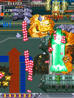 Screenshot of DoDonPachi (Arcade, 1997) - MobyGames