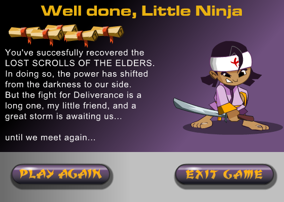 Screenshot of 3 Foot Ninja (Browser, 2003) - MobyGames