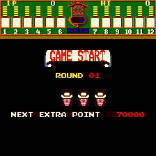 Screenshot of Bank Panic (Arcade, 1985) - MobyGames