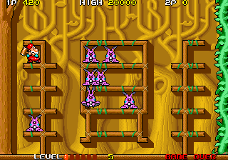 Screenshot of Don Doko Don (Arcade, 1989) - MobyGames
