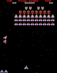 Screenshot of Gaplus (Arcade, 1984) - MobyGames