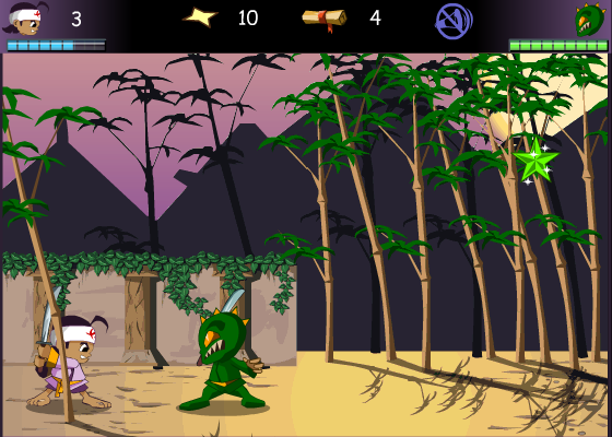 Screenshot of 3 Foot Ninja (Browser, 2003) - MobyGames