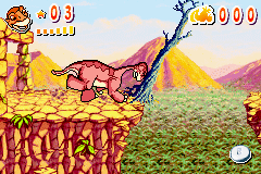 Screenshot of The Land Before Time: Into the Mysterious Beyond (Game Boy Advance, 2006) - MobyGames