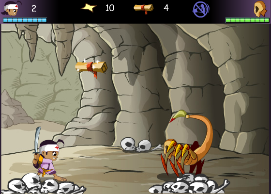 Screenshot of 3 Foot Ninja (Browser, 2003) - MobyGames