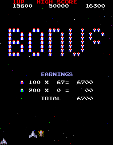 Screenshot of Gaplus (Arcade, 1984) - MobyGames