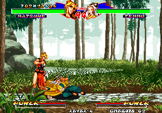 Screenshot of Ninja Master's (Arcade, 1996) - MobyGames