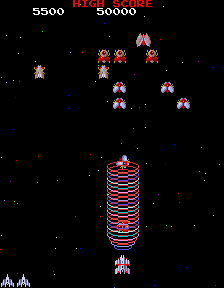 Screenshot of Gaplus (Arcade, 1984) - MobyGames