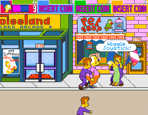Screenshot of The Simpsons (Arcade, 1991) - MobyGames