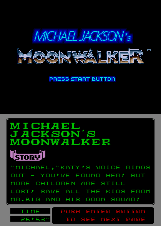 Michael Jackson's Moonwalker screenshots - MobyGames
