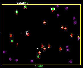Screenshot of Robotron: 2084 (Arcade, 1982) - MobyGames