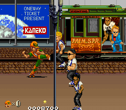 Screenshot of DJ Boy (Arcade, 1989) - MobyGames