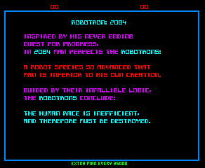 Screenshot of Robotron: 2084 (Arcade, 1982) - MobyGames