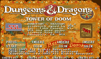 Dungeons & Dragons: Tower of Doom (1993) - MobyGames