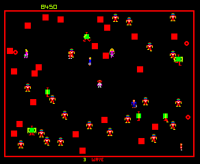 Screenshot of Robotron: 2084 (Arcade, 1982) - MobyGames