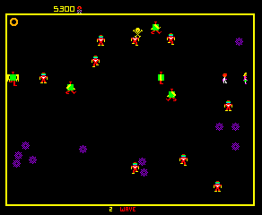 Screenshot of Robotron: 2084 (Arcade, 1982) - MobyGames
