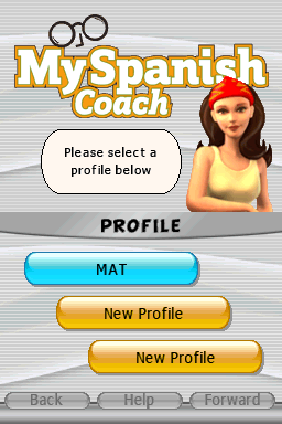 Screenshot of My Spanish Coach (Nintendo DS, 2007) - MobyGames