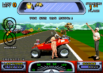 Screenshot of Road Riot 4WD (Arcade, 1991) - MobyGames