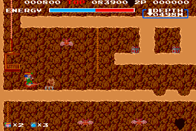 Screenshot of Spelunker (Arcade, 1983) - MobyGames