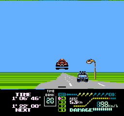 Screenshot of Famicom Grand Prix II: 3D Hot Rally (NES, 1988) - MobyGames