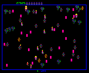 Screenshot of Robotron: 2084 (Arcade, 1982) - MobyGames
