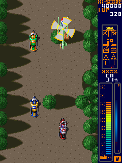 Screenshot of Rally Bike (Arcade, 1988) - MobyGames