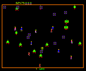 Screenshot of Robotron: 2084 (Arcade, 1982) - MobyGames