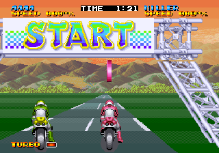 Screenshot of Riding Hero (Arcade, 1990) - MobyGames