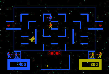 Screenshot of Wizard of Wor (Arcade, 1980) - MobyGames