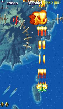 Screenshot of 19XX: The War Against Destiny (Arcade, 1996) - MobyGames