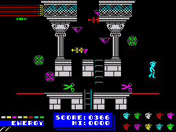 Screenshot of Dynamite Dan (ZX Spectrum, 1985) - MobyGames