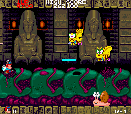 Screenshot of Insector X (Arcade, 1989) - MobyGames