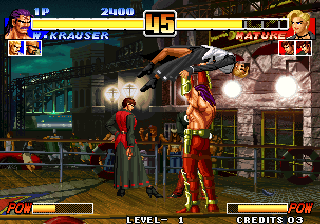 Screenshot of The King of Fighters '96 (Arcade, 1996) - MobyGames