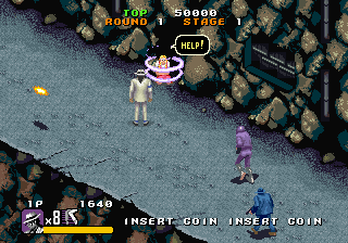 Screenshot of Michael Jackson's Moonwalker (Arcade, 1990) - MobyGames