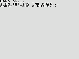 Screenshot of 3D 3D! (ZX81, 1981) - MobyGames