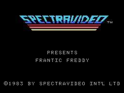 Frantic Freddy (1983) - MobyGames