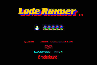 Screenshot of Lode Runner (Arcade, 1983) - MobyGames