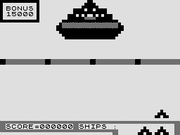 Screenshot of Invasion Force (ZX81, 1982) - MobyGames