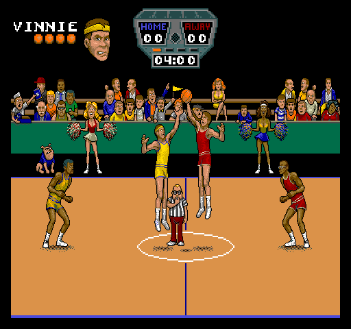 Screenshot of Arch Rivals (Arcade, 1989) - MobyGames