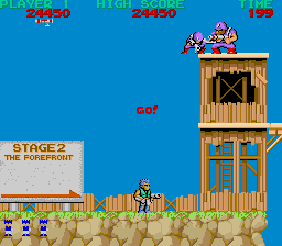 Screenshot of Bionic Commando (Arcade, 1987) - MobyGames