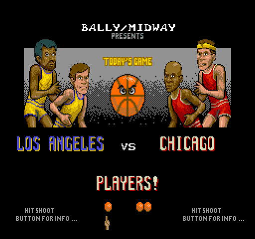 Screenshot of Arch Rivals (Arcade, 1989) - MobyGames