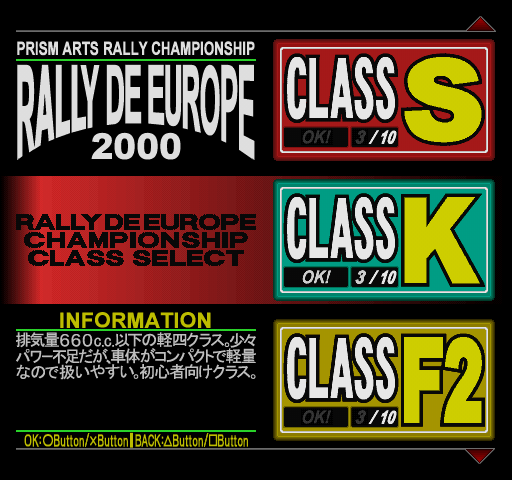 Screenshot of Rally de Europe (PlayStation, 2000) - MobyGames