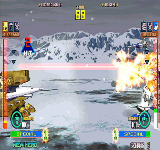 Screenshot Of Tech Romancer Arcade 1998 Mobygames