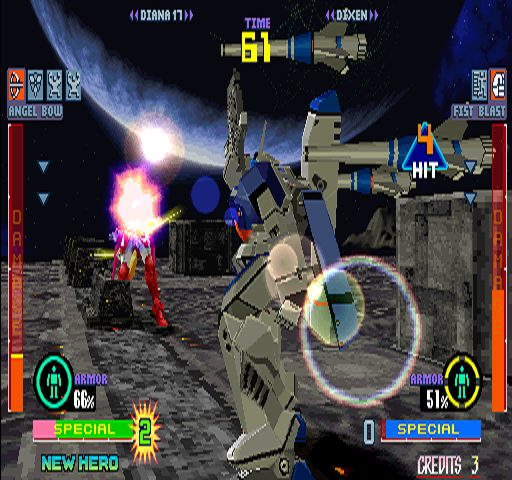 Screenshot of Tech Romancer (Arcade, 1998) - MobyGames