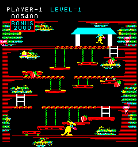 Screenshot of Kangaroo (Arcade, 1982) - MobyGames