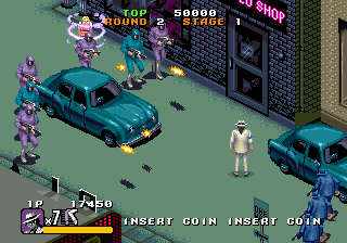 Screenshot of Michael Jackson's Moonwalker (Arcade, 1990) - MobyGames