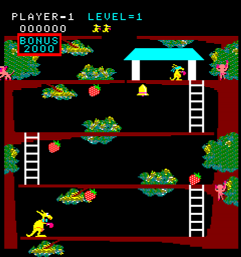 Screenshot of Kangaroo (Arcade, 1982) - MobyGames