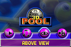 Screenshot of Killer 3D Pool (Game Boy Advance, 2005) - MobyGames